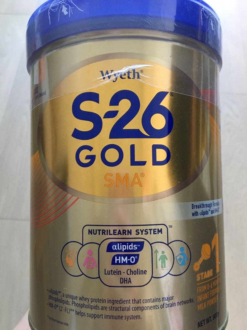 Wyeth S26 Golden Stage 1號 900g, 兒童＆孕婦用品, 餵養產品 & 奶粉 - Carousell