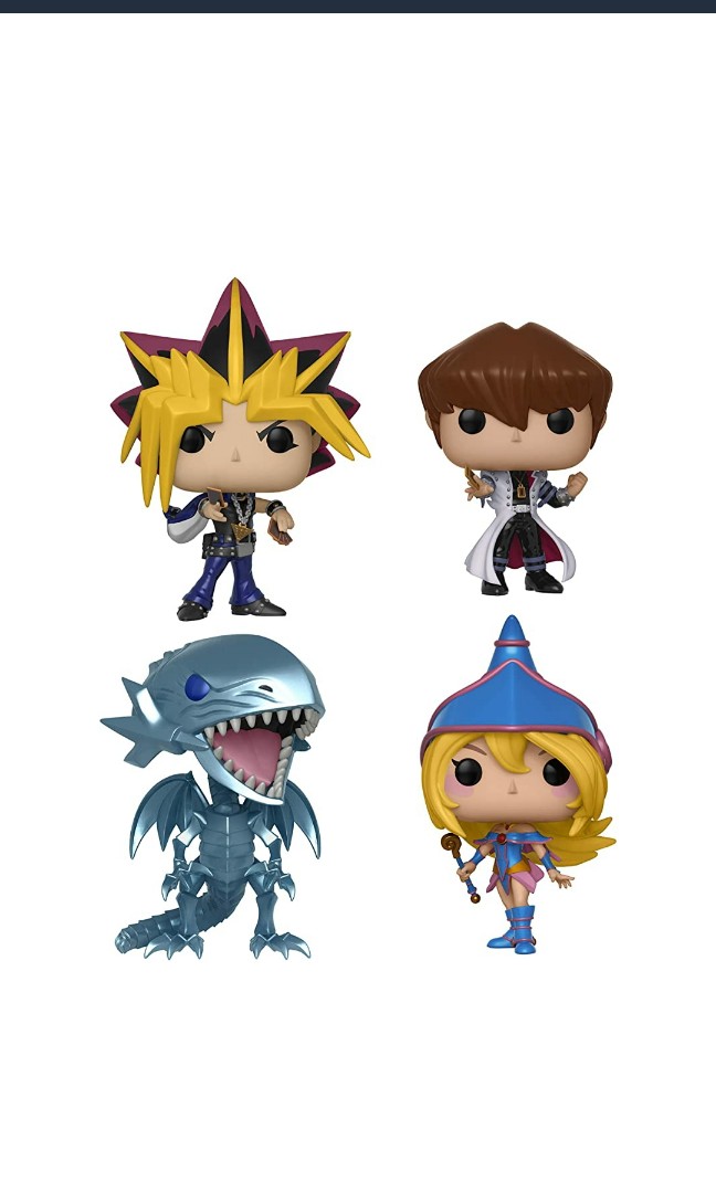Yu Gi Oh Funko Set of 4 - Yami Yugi, Seto Kaiba, Blue Eyes White Dragon ...
