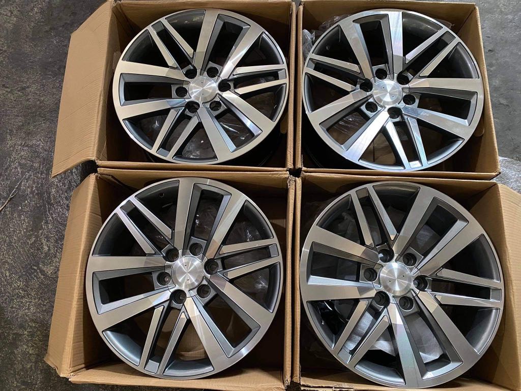 20" Fortuner 4th gen design Mags 6Holes pcd 139 Gunmetal polish, Car ...