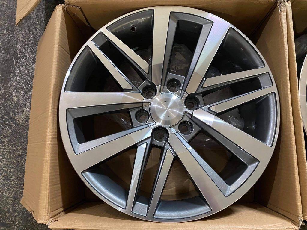 20" Fortuner 4th gen design Mags 6Holes pcd 139 Gunmetal polish, Car ...