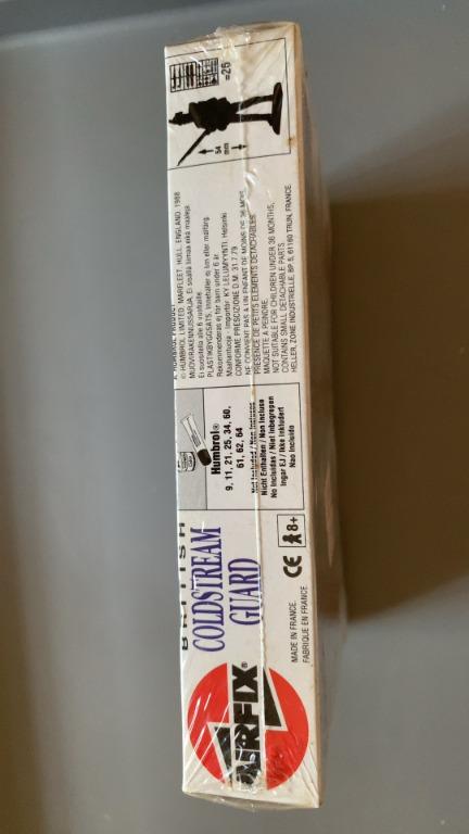 54mm Airfix Series 1 model kit British Coldstream Guard 1815, 興趣及遊戲, 旅行 ...