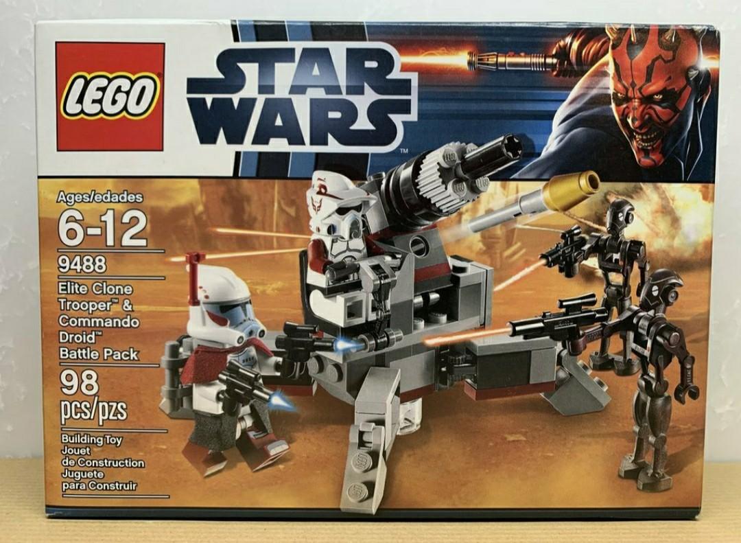 全新未開盒 Lego 9488 Elite Clone Trooper & Commando Droid Battle Pack ...