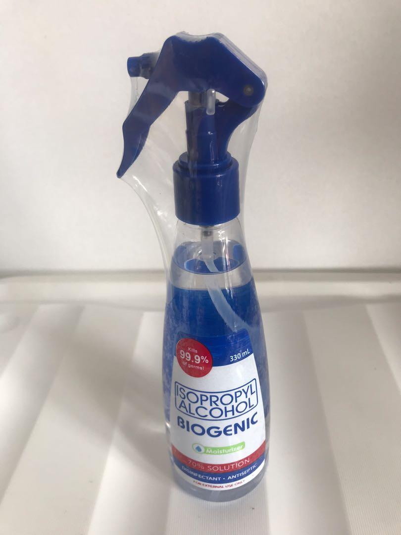 Alcohol Isopropyl Biogenic Spray 330 ml, Health & Nutrition, Medical ...