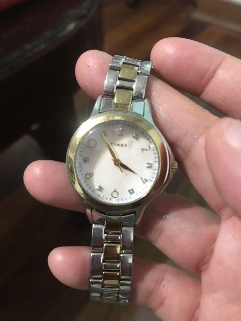 Authentic Timex Diamond Collection Ladies Watch Two Tone, Women's ...