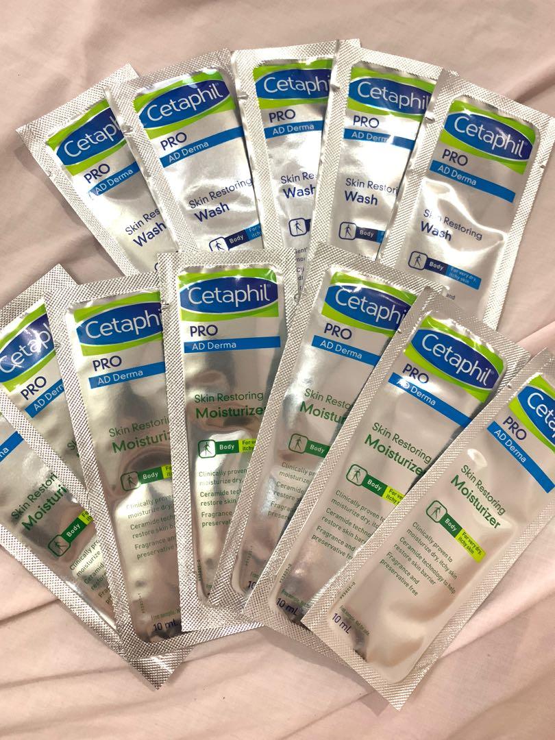Cetaphil Bundle of Sachets Set, Health & Nutrition, Health Supplements ...