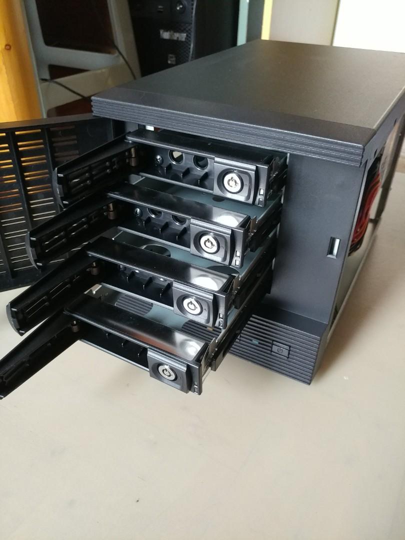 CFI A7879 Mini-ITX NAS Server Case with 4 Hot-Swappable HDD/SSD Trays ...