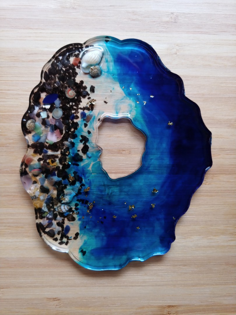 Resin Coaster Design. blue series, Home Appliances, Kitchenware on ...