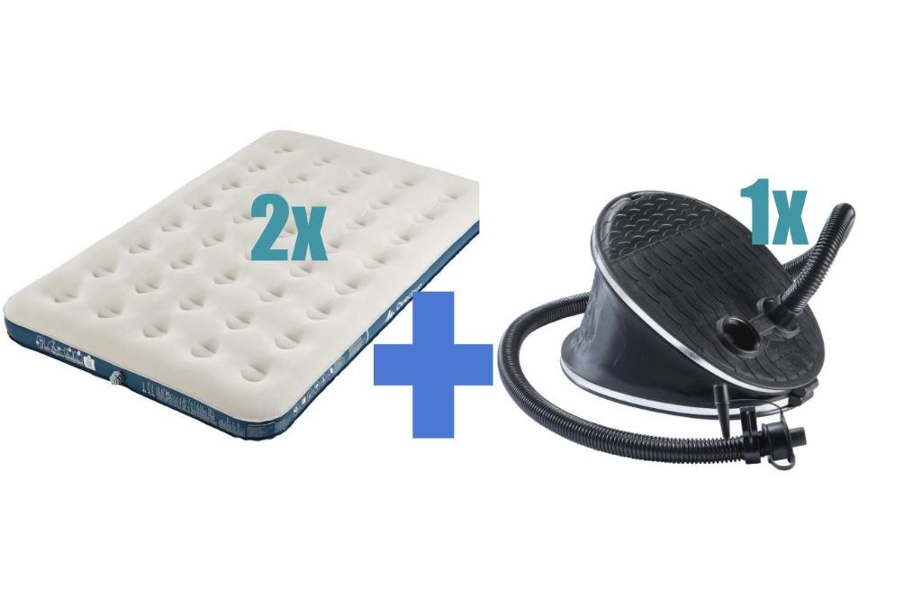 DECATHLON - AIR BASIC INFLATABLE CAMPING MATTRESS -120 CM - 2-PERSON ...