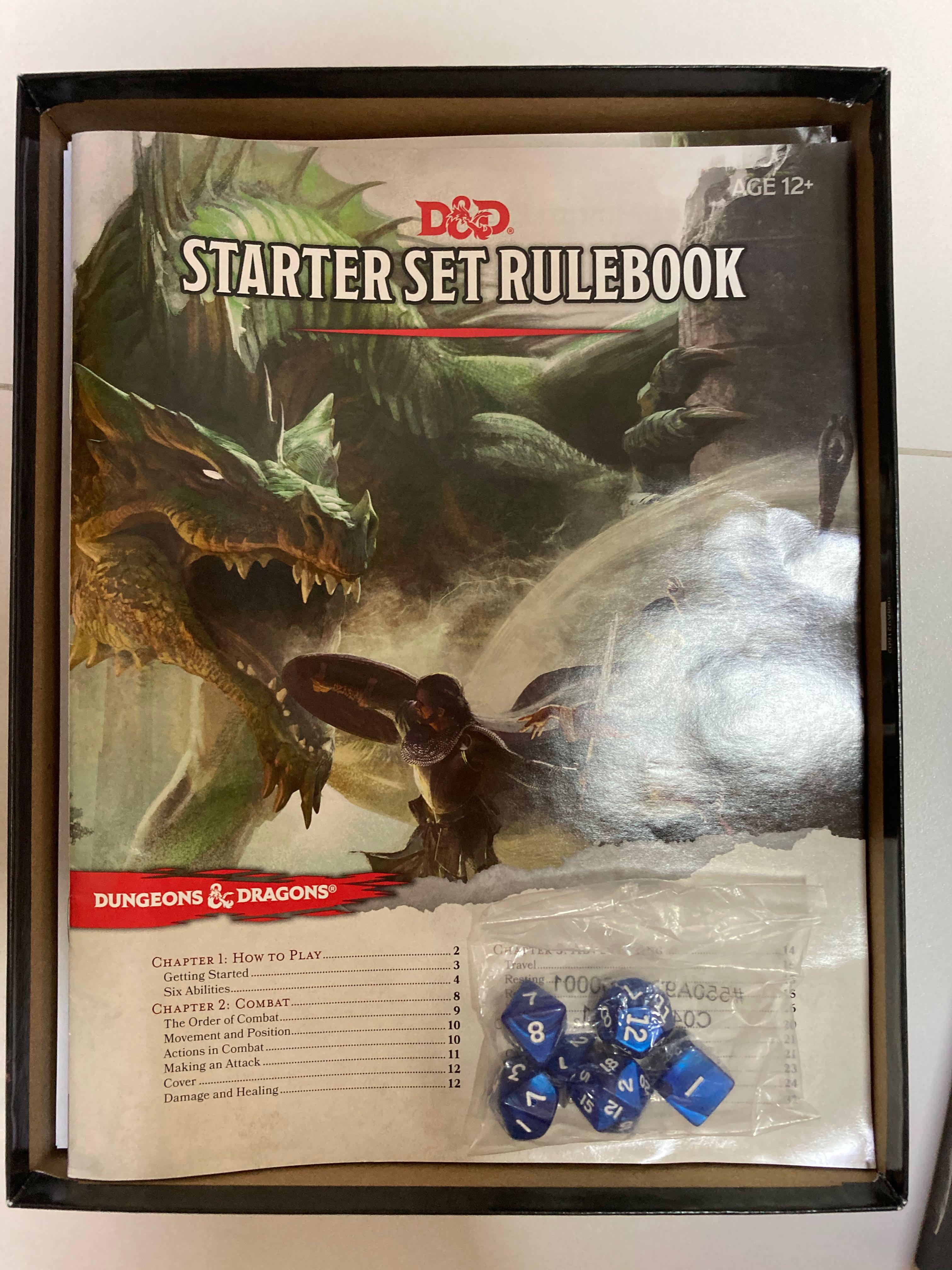 Dungeons and Dragons starter set, Hobbies & Toys, Toys & Games on Carousell