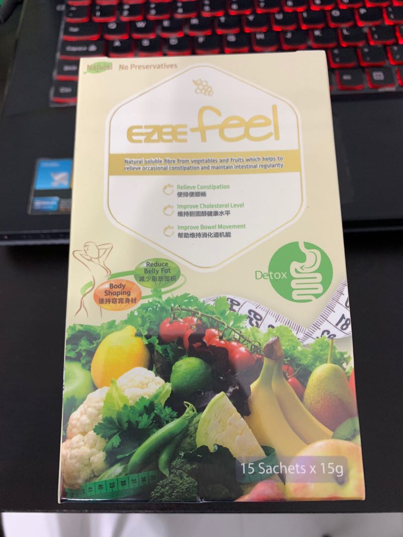 Ezee Feel Fiber Drink 15 sachets x 15g, Health & Nutrition, Health ...