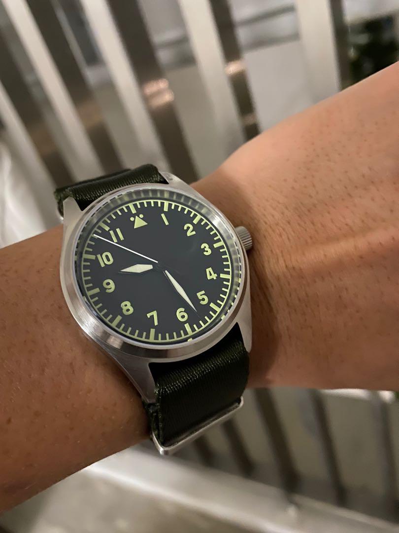 Flieger sterile type a pilot watch, Luxury, Watches on Carousell