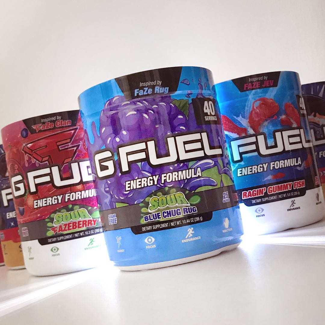 G FUEL(GFUEL) energy drink - Sour Blue Chug Rug flavour, Health ...