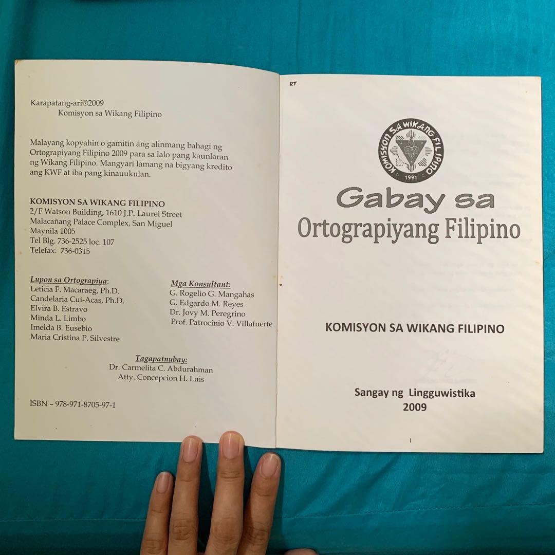Gabay sa Ortograpiyang Filipino 2009, Hobbies & Toys, Books & Magazines ...