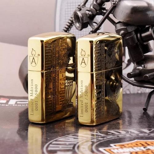 High Polished Harley Davidson Eagle Limited Edition Zippo Lighter, Men's Fashion, Watches ...