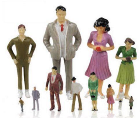 Human Figurines: HO Scale Miniature| Photography| Miniature Human ...