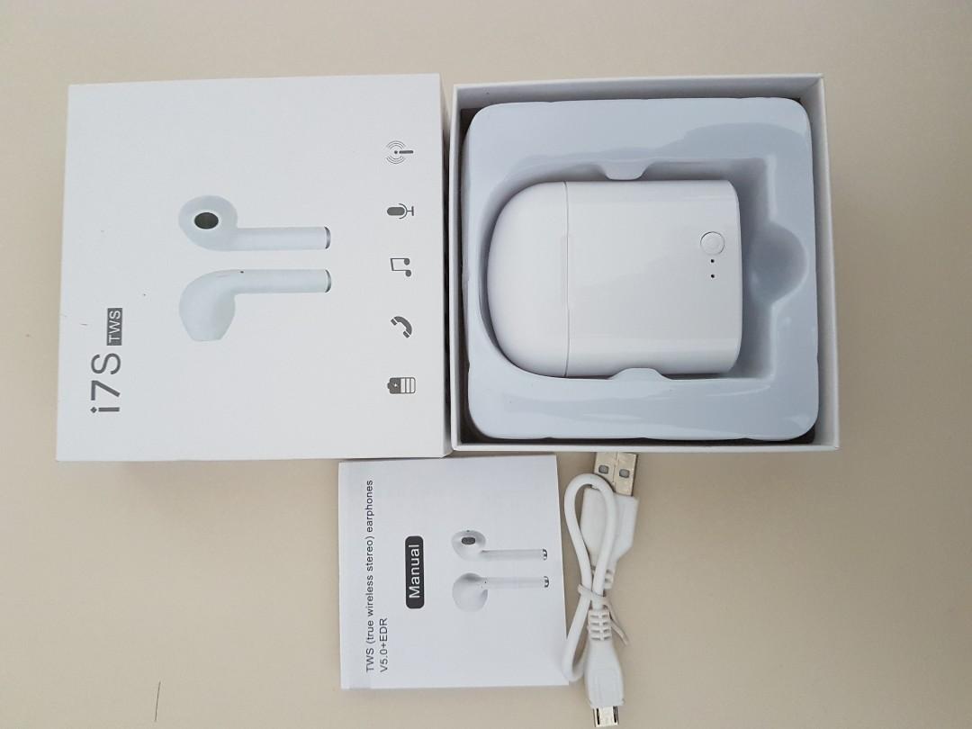 i7S TWS Earpod white colour, Audio, Earphones on Carousell