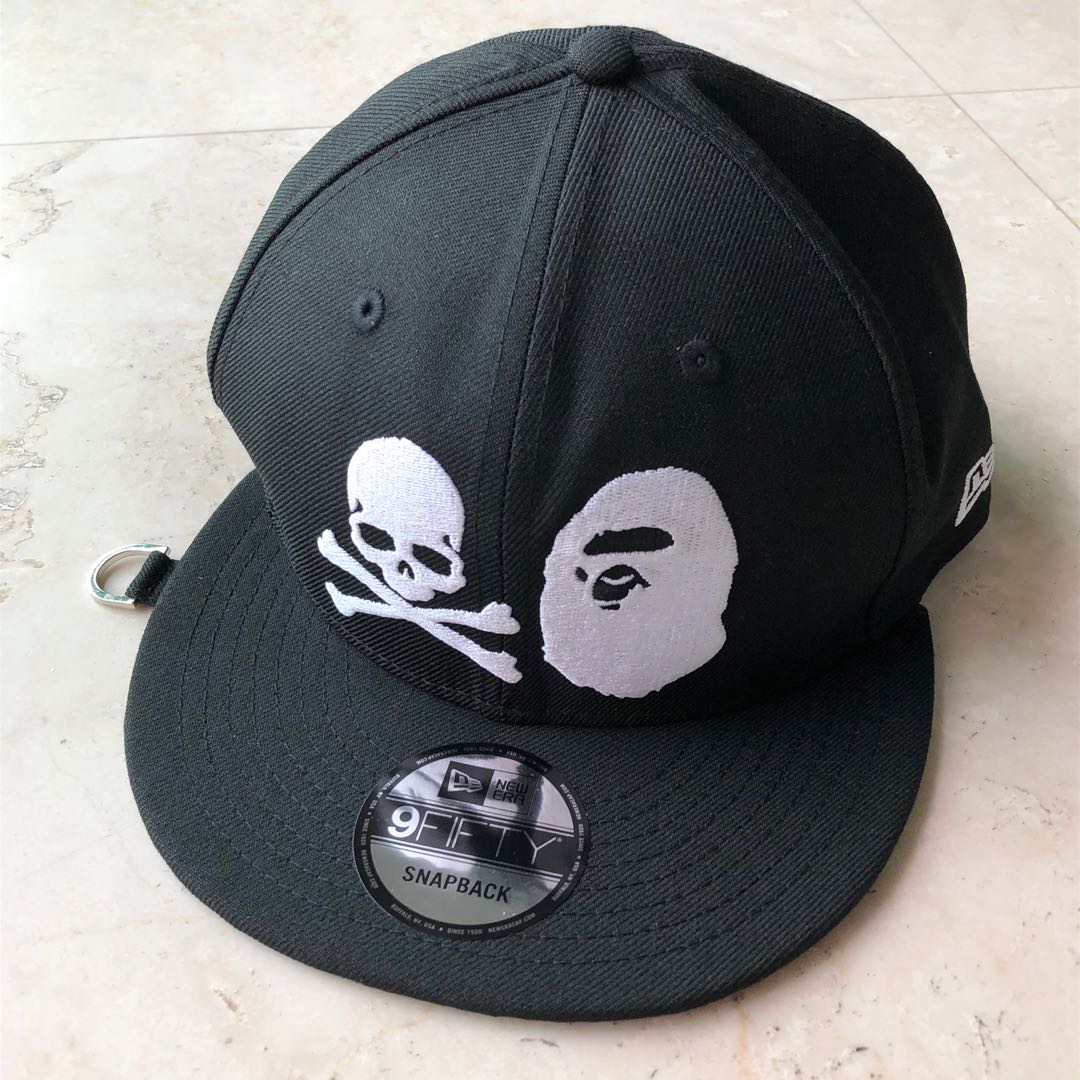 INSTOCK MASTERMIND VS BAPE NEW ERA LOGO SNAPBACK #3, Men's Fashion ...