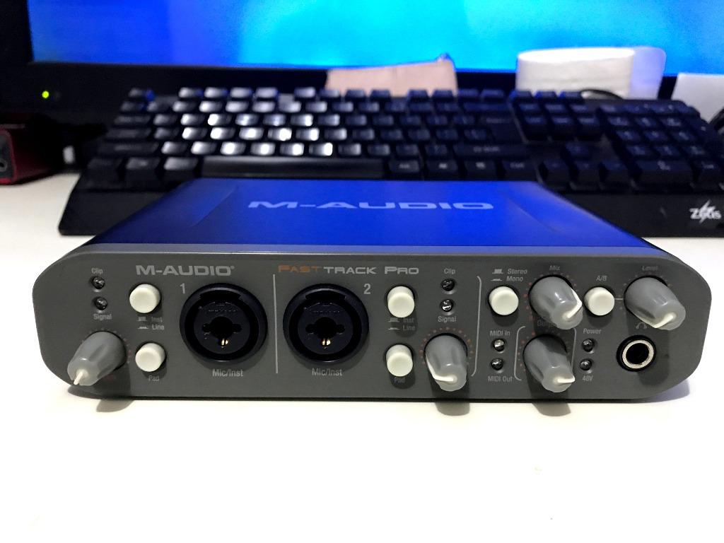 M-Audio Fast Track Pro Audio Interface, Hobbies & Toys, Music & Media ...