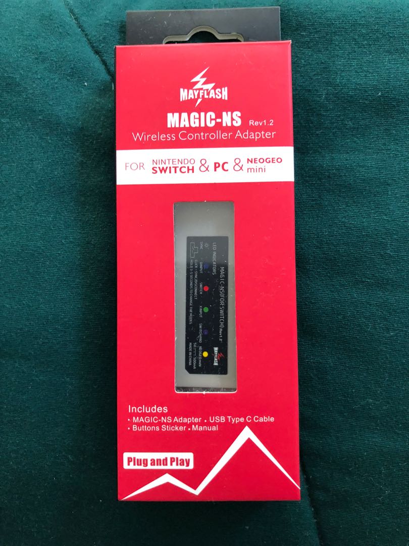 Mayflash Magic-NS wireless adaptor for Switch, Video Gaming, Gaming ...