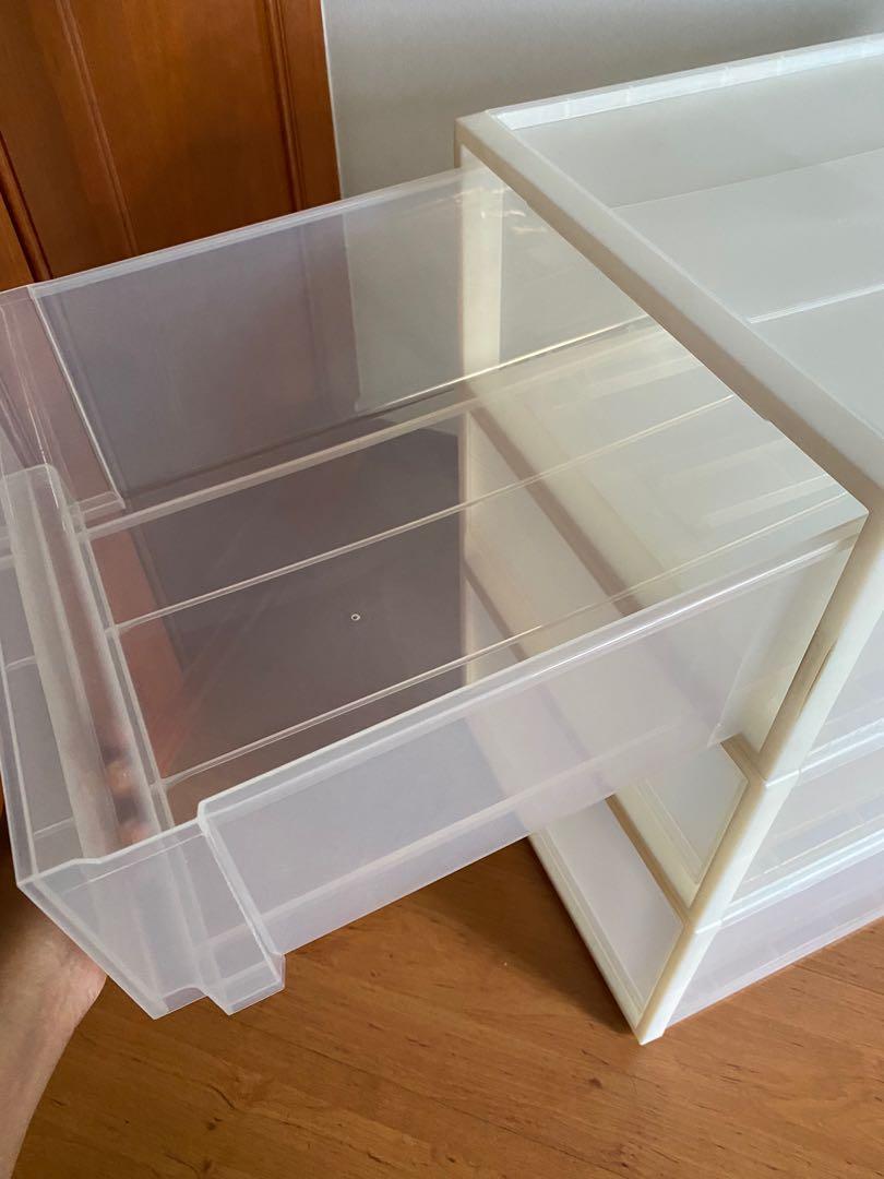 Muji PP storage drawer (3 tier), Furniture & Home Living, Home ...