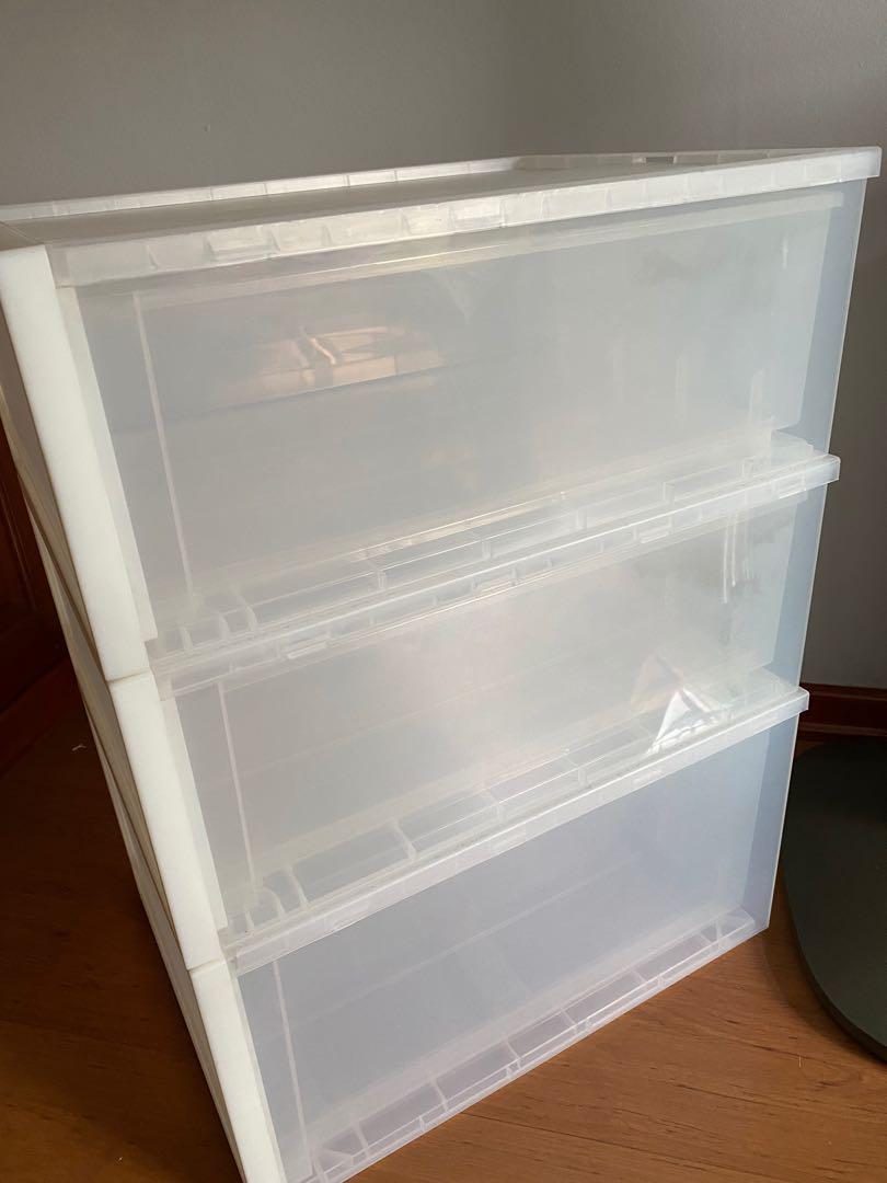 Muji PP storage drawer (3 tier), Furniture & Home Living, Home ...