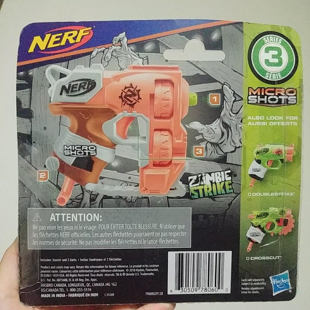 Nerf Gun Micro Shots Flipfury Zombie Strike Series 3 with 2xElite 玩具槍連 ...