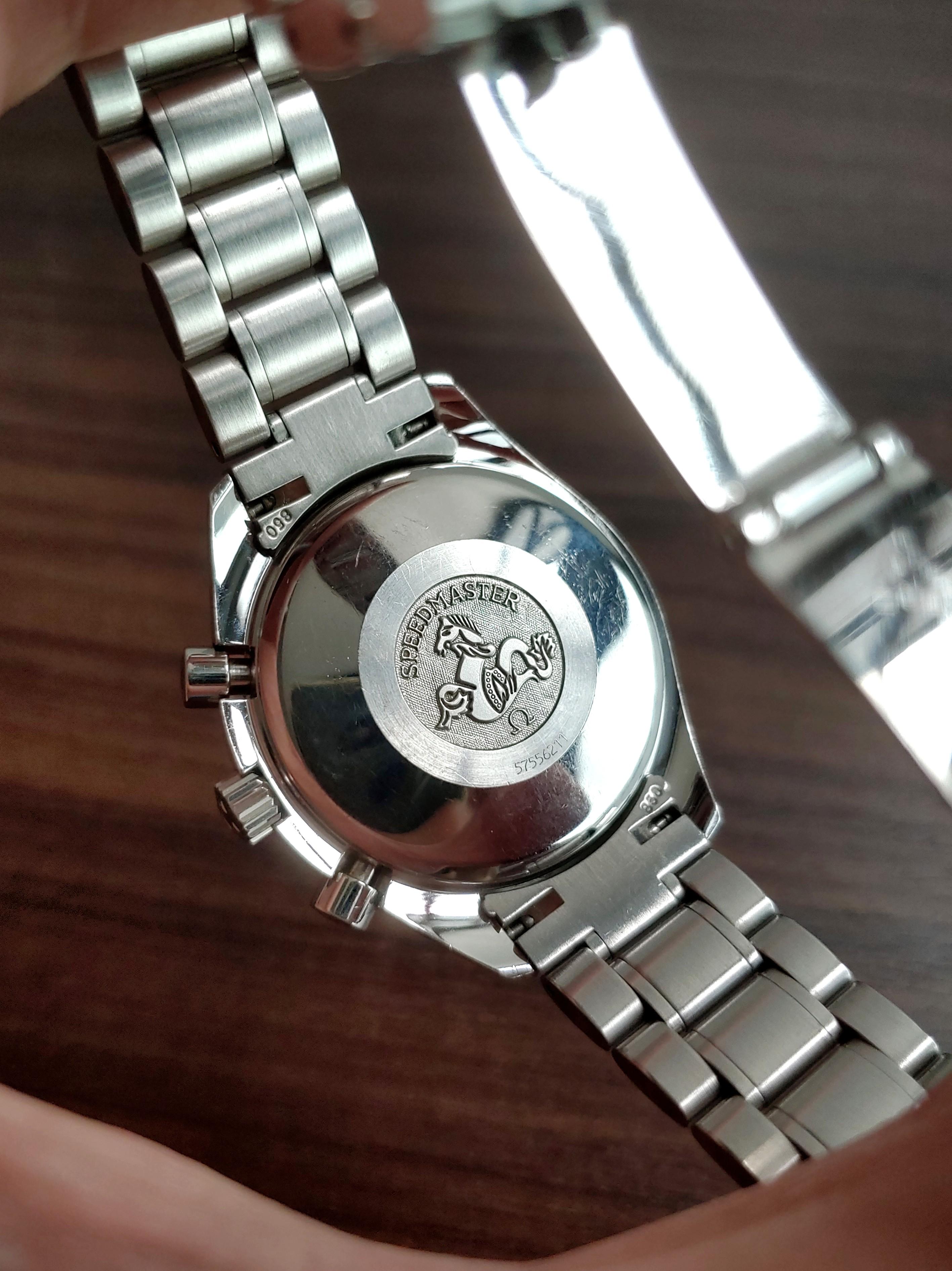 Omega Speedmaster Silver Dial Automatic Chronograph Watch, Men's ...
