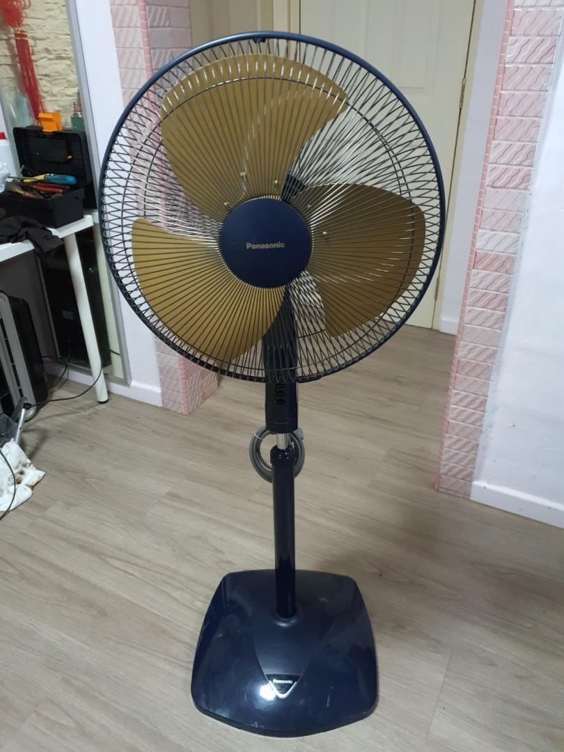 Panasonic Standing Fan 16" (9.5/10) Alluminum Fan Blade, Furniture ...