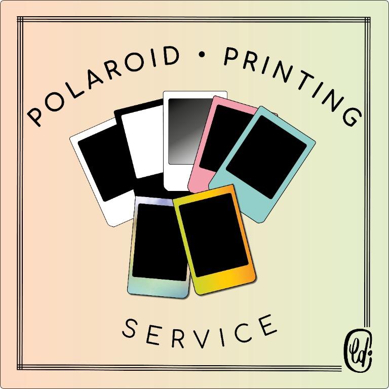 Polaroid Printing Service (min. 5 pieces) (*Plain Films are only ...