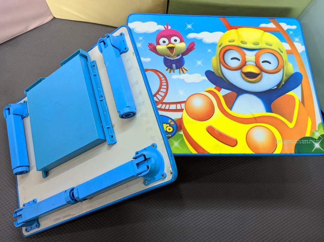 Pororo Kids Activity Foldable Table with Pull Out Drawer, Hobbies ...