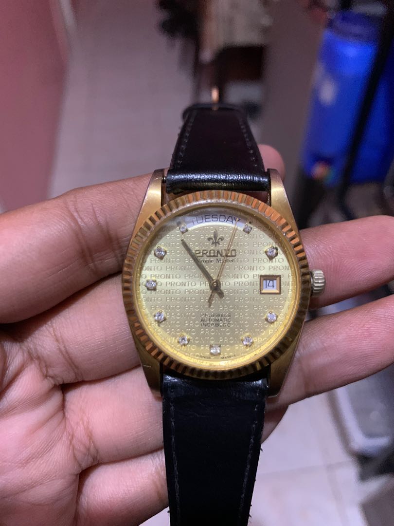 Pronto Vintage Automatic Watch, Luxury, Watches on Carousell