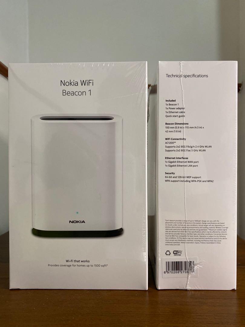 Smart Wifi Nokia Beacon (2 sets) with free Router Modem, Computers ...
