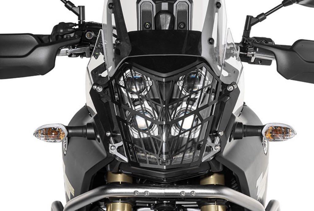 TOURATECH YAMAHA Tenere 700 T7 Headlamp guard black with quick release ...