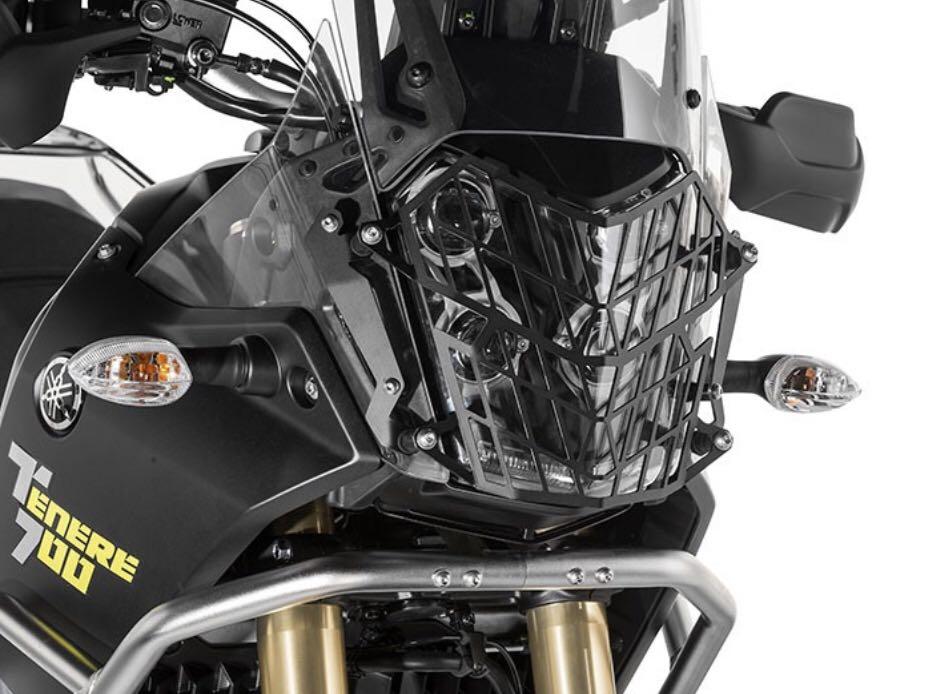 TOURATECH YAMAHA Tenere 700 T7 Headlamp guard black with quick release ...