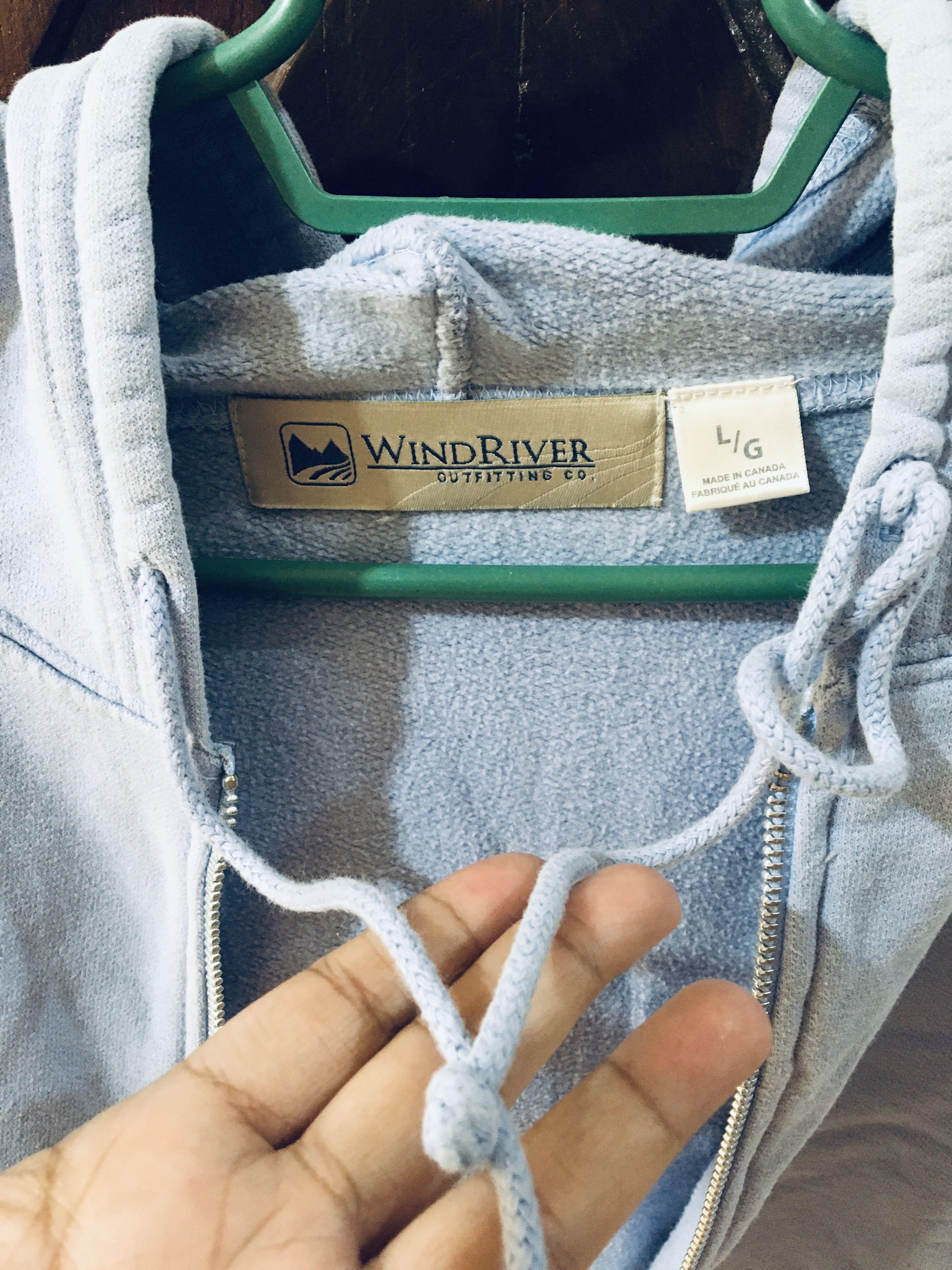 Wind River Blue Jacket with Hood, Women's Fashion, Coats, Jackets and ...