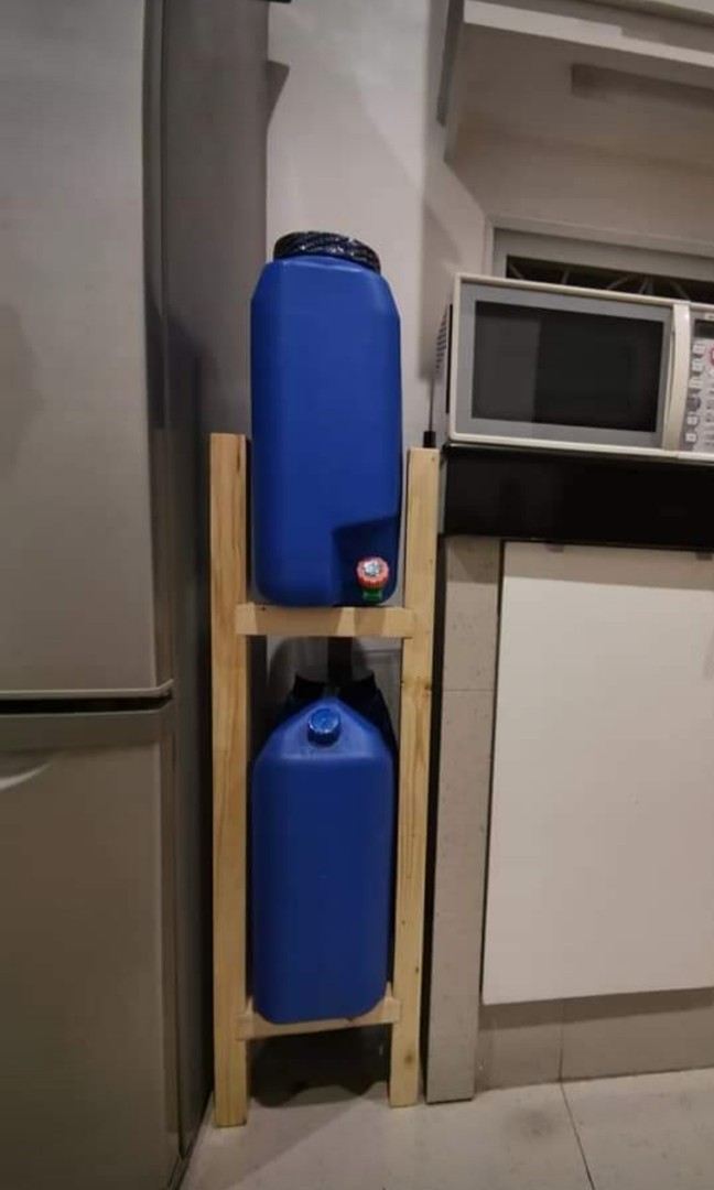 WOODEN WATER CONTAINER RACK, Furniture & Home Living, Kitchenware ...