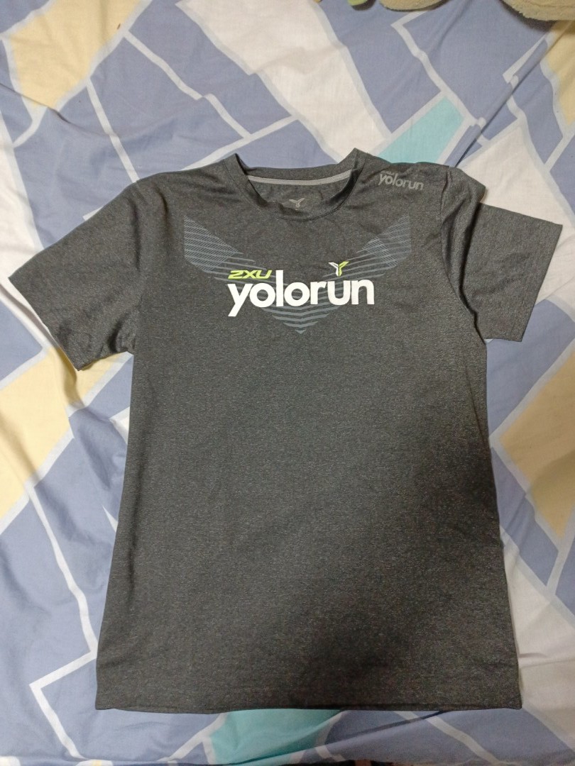 YOLO Run male Dri-Fit top, Men's Fashion, Activewear on Carousell