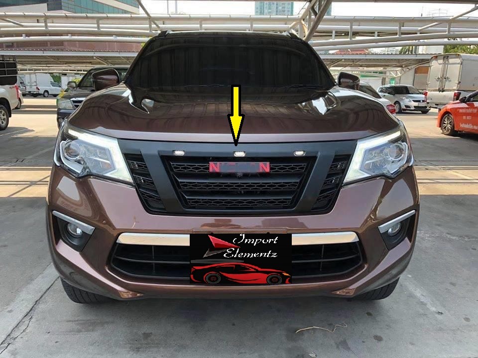 2018 to 2021 Nissan Terra Front Grill with led, Matteblack, Car Parts ...