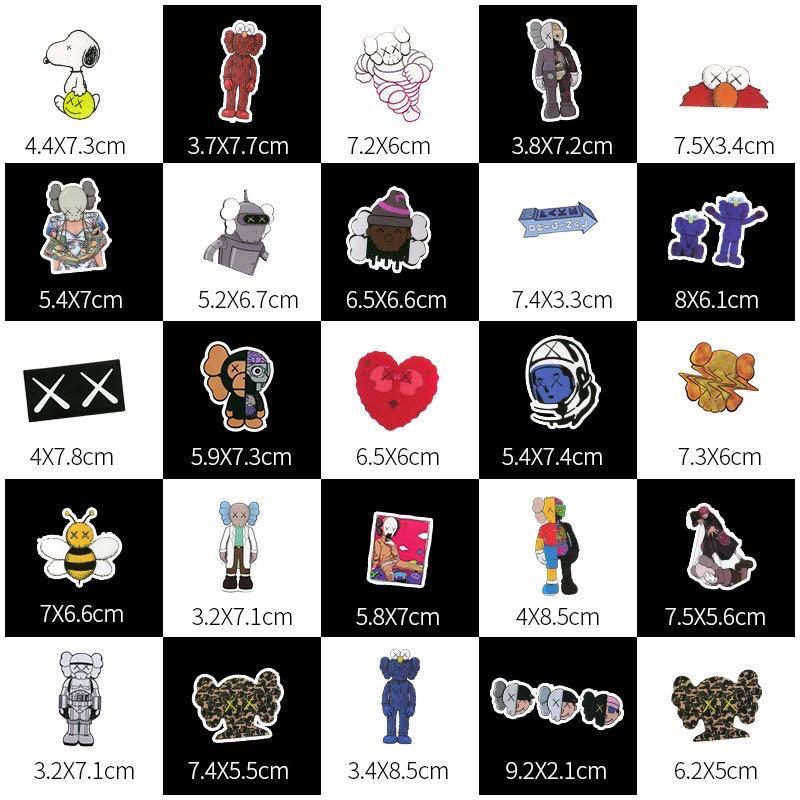 #57 KAWS HYPEBEAST STICKER PACK, Hobbies & Toys, Stationery & Craft ...
