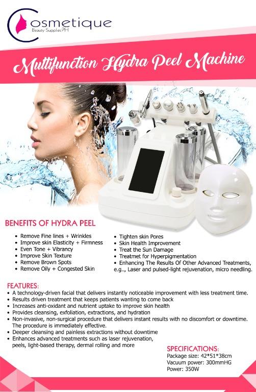 7 IN 1 Hydra Facial Machine with oxy jet peel + RF +PDT Mask, Beauty ...