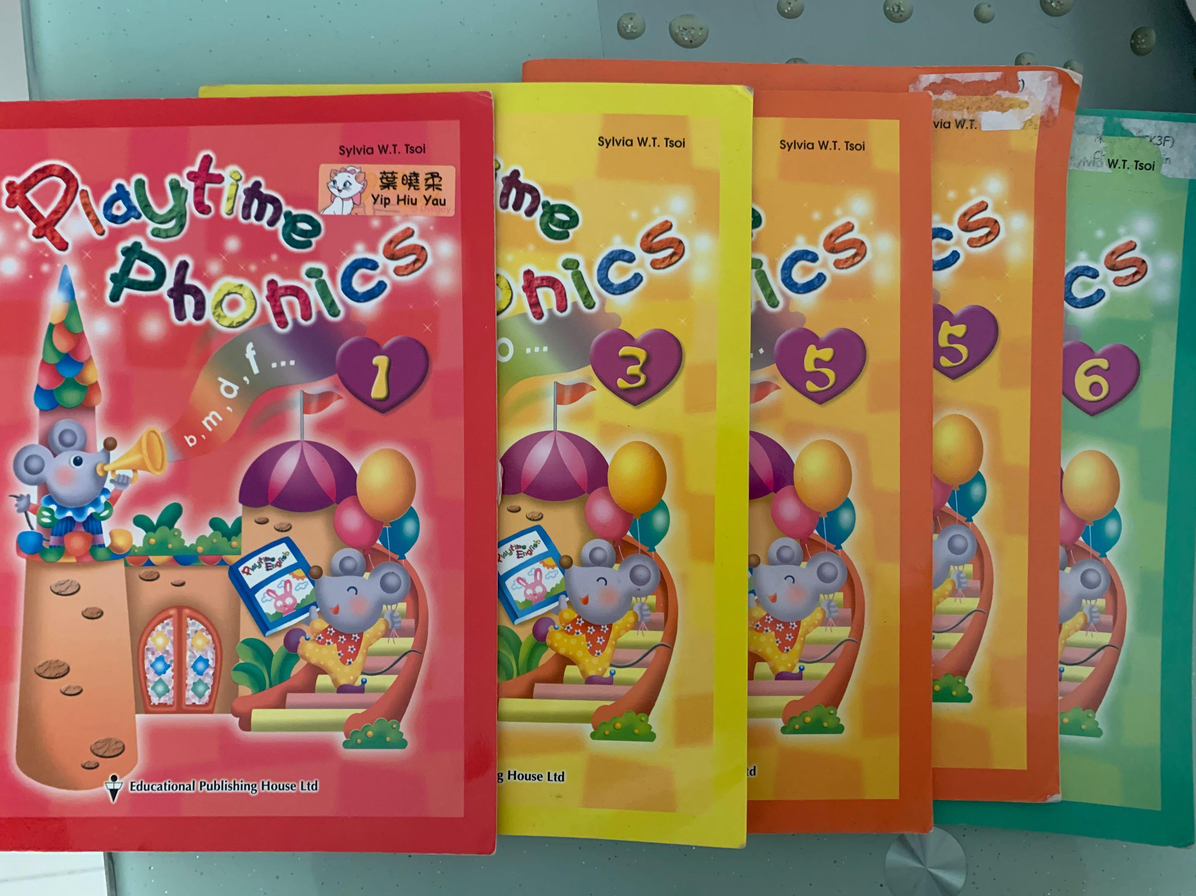 幼稚園 k1 k2k3 教科書 中英文書 Funtime English playtime Phonics, 興趣及遊戲, 書本 & 文具 ...