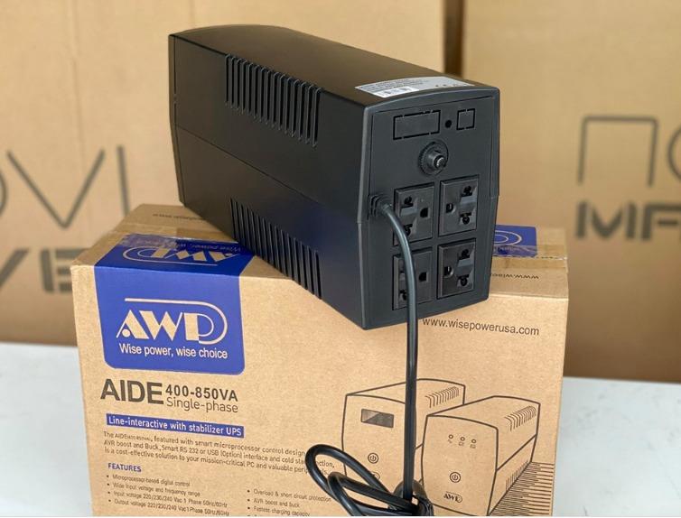 AWP AID650 650VA 360W UPS Line Interactive, Computers & Tech, Parts ...