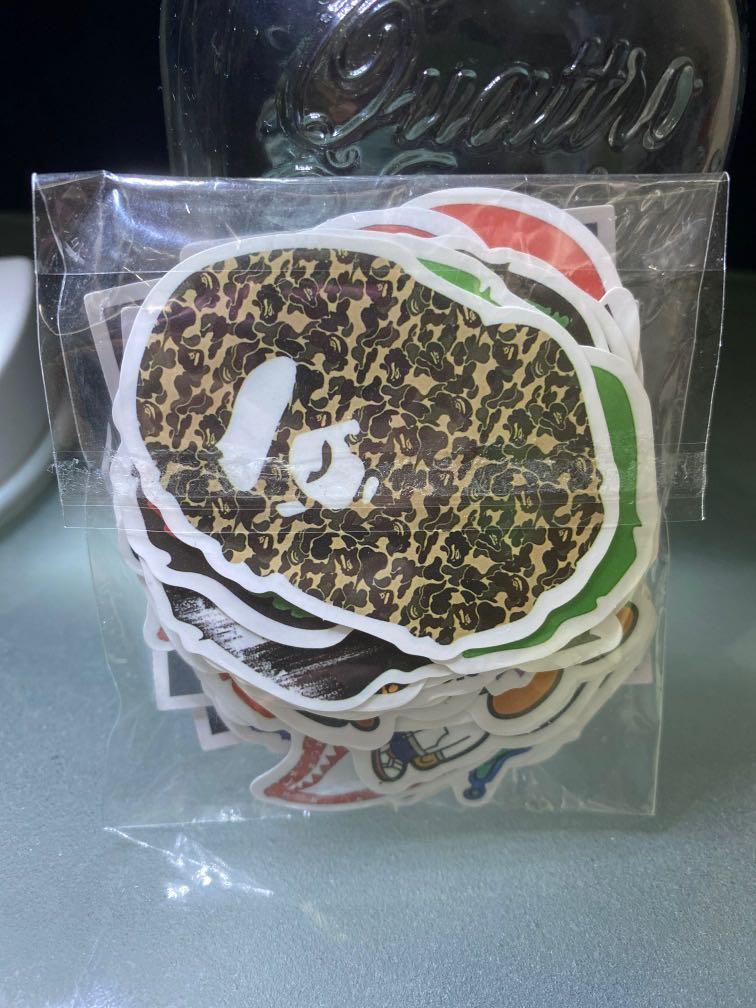 Bape Waterproof Sticker Pack, Furniture & Home Living, Home Decor, Wall ...