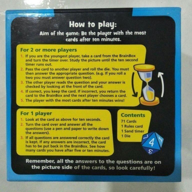 Brain Box Memory Game, Hobbies & Toys, Toys & Games on Carousell