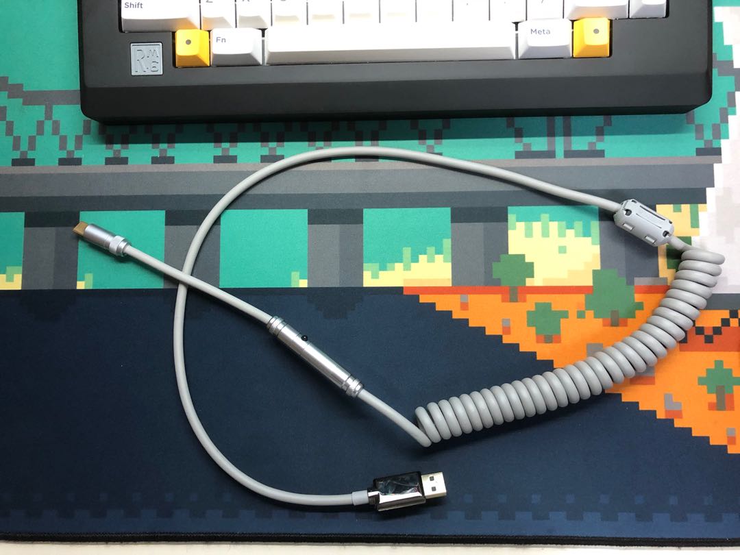 Custom coiled cable for mechanical keyboard, Computers & Tech, Parts ...