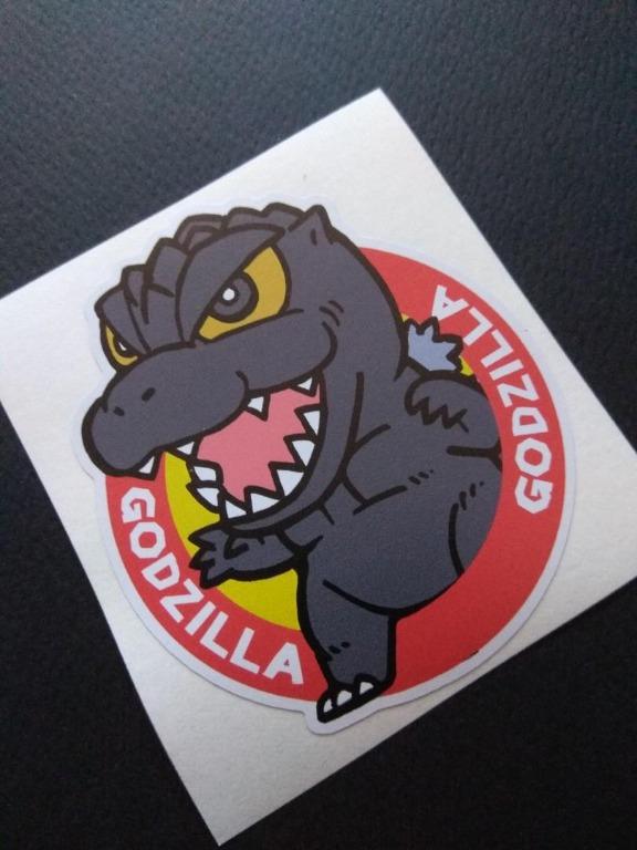 Godzilla Sticker Laptop Luggage Skateboard, Men's Fashion, Accessories ...