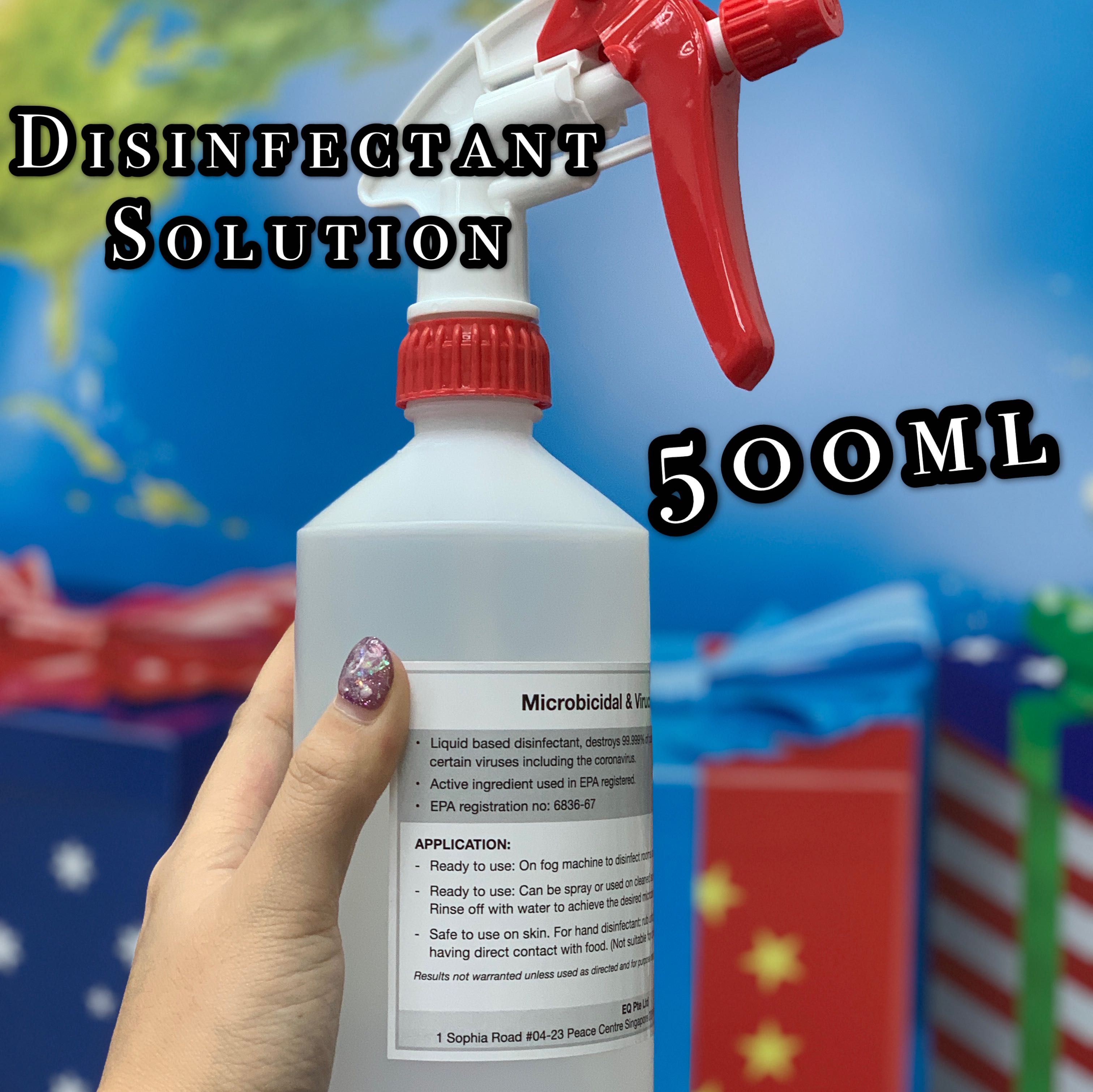500ml Disinfectant Solution without Fog/Haze (SG certified), Home ...
