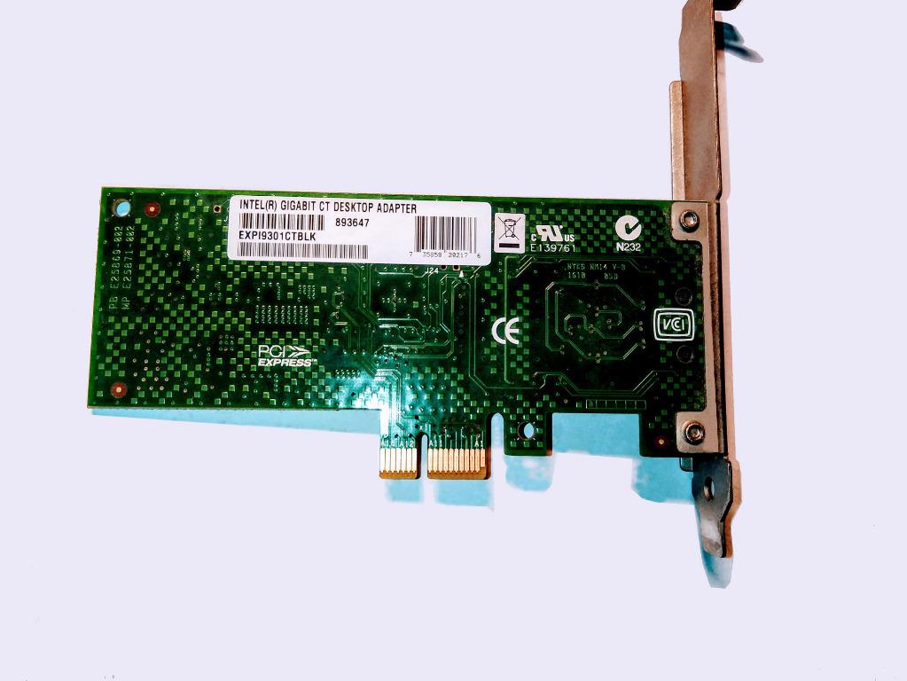 Intel Gigabit CT PCI-E Network Adapter Lan Card 新淨, 電腦＆科技, 電腦周邊及配件 ...