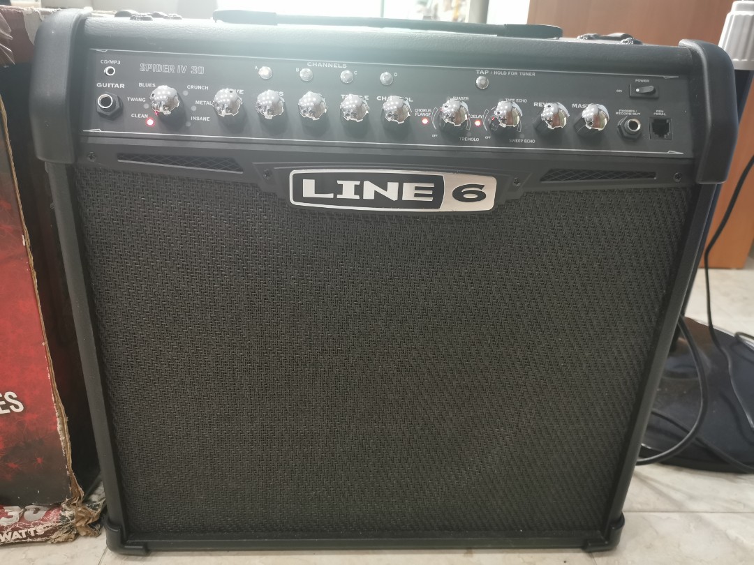 Line 6 Spider IV 30watts, Hobbies & Toys, Music & Media, Musical ...