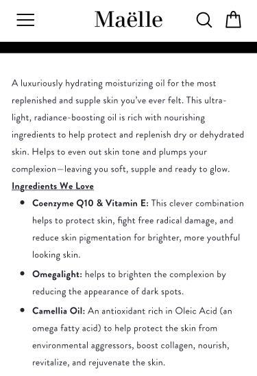 Maelle Skin Therapy Facial Oil, Beauty & Personal Care, Face, Face Care ...